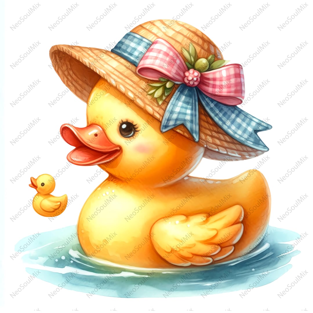 25 Rubber Ducky Clipart Bundle | Cartoon Duck Files | Cute Digital Arts ...