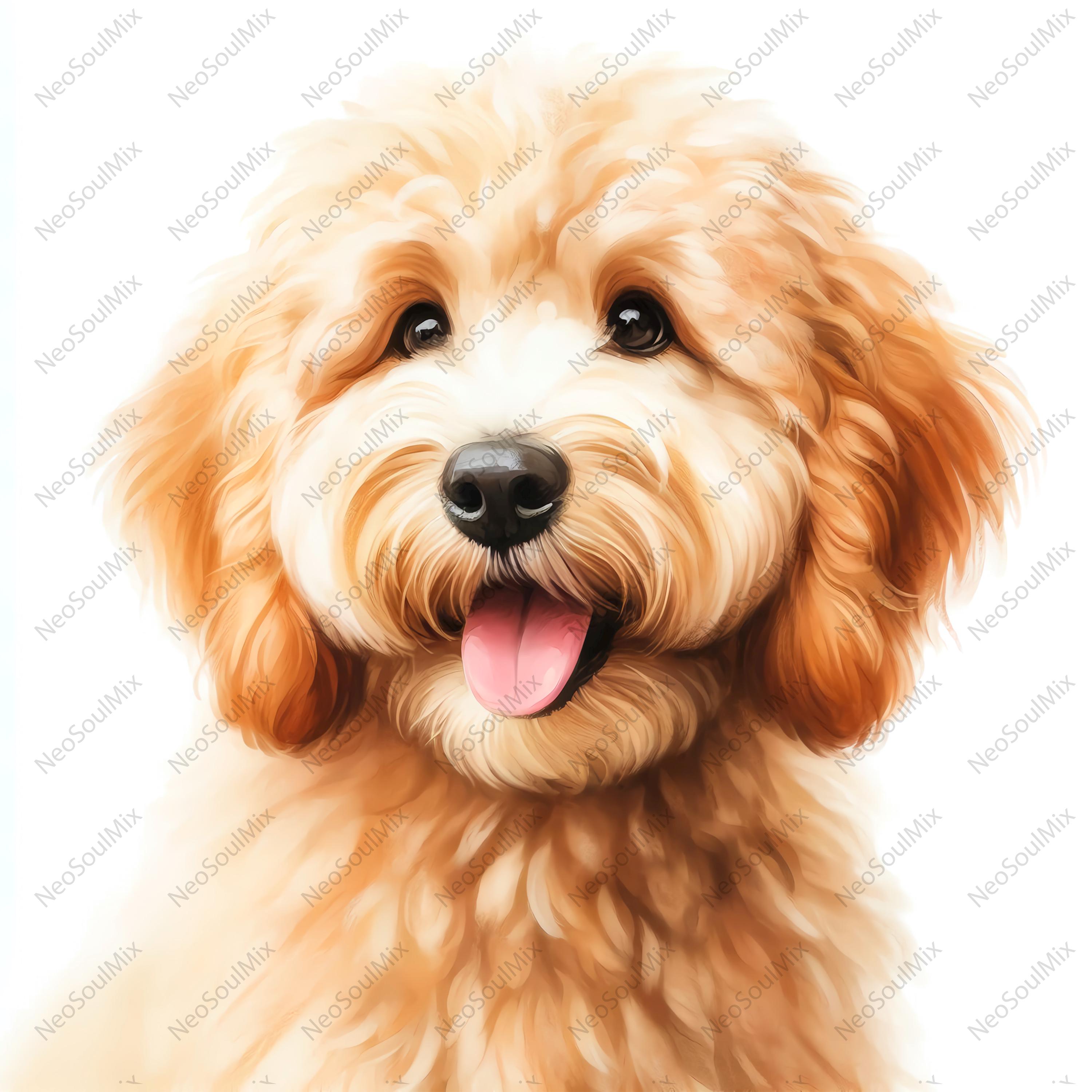 18 Goldendoodle Clipart | High Quality Jpgs | Digital Planner Art ...