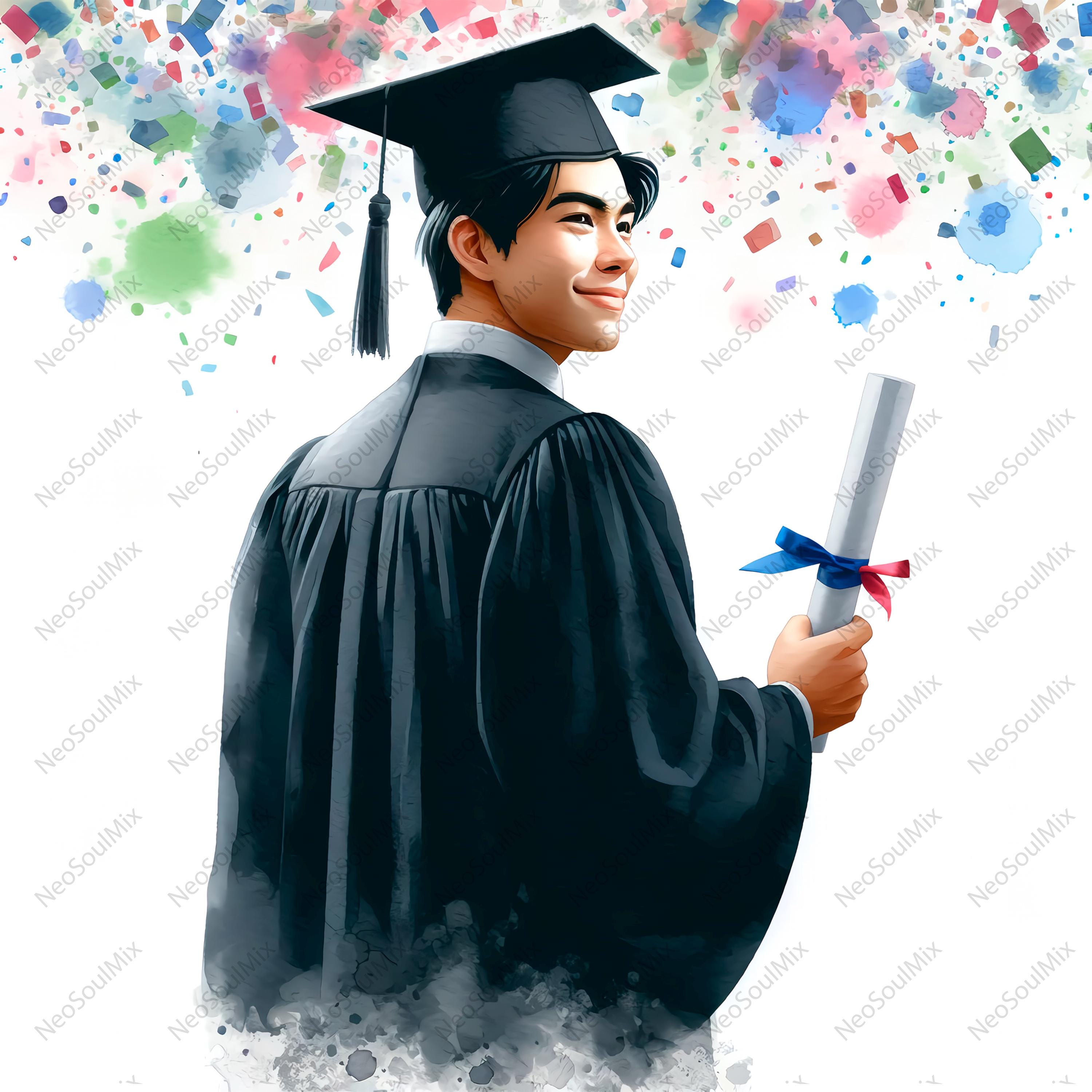 23 Graduate Boy Clipart | Student Grad Designs | High-quality JPG Files ...