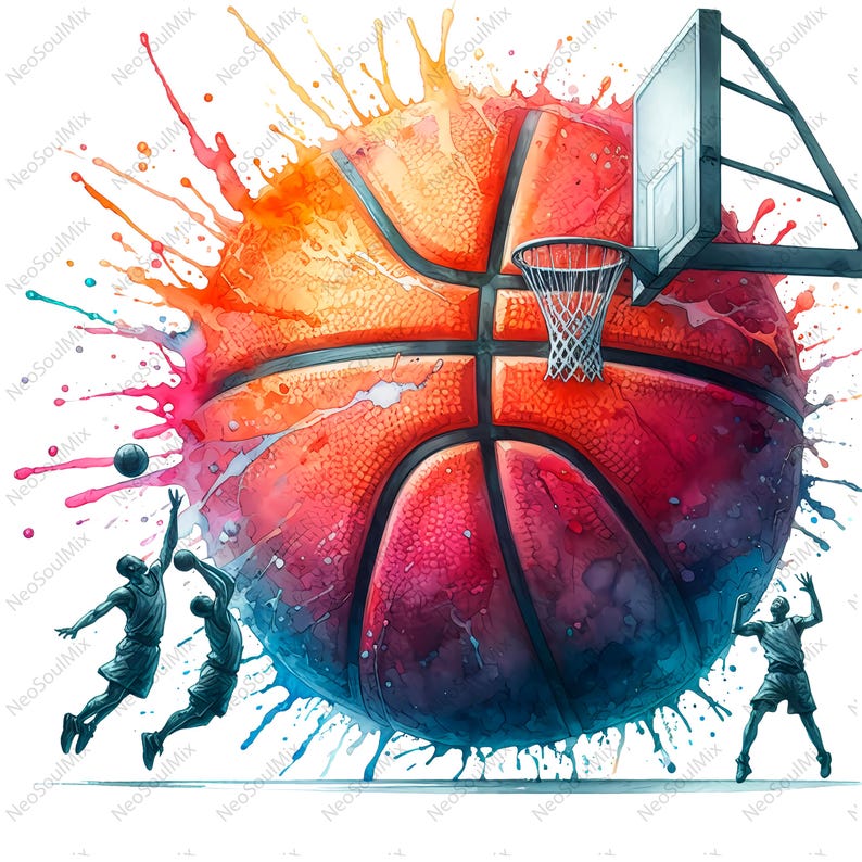 15 Watercolor Basketball Clipart | Sports Basketball | Printable ...