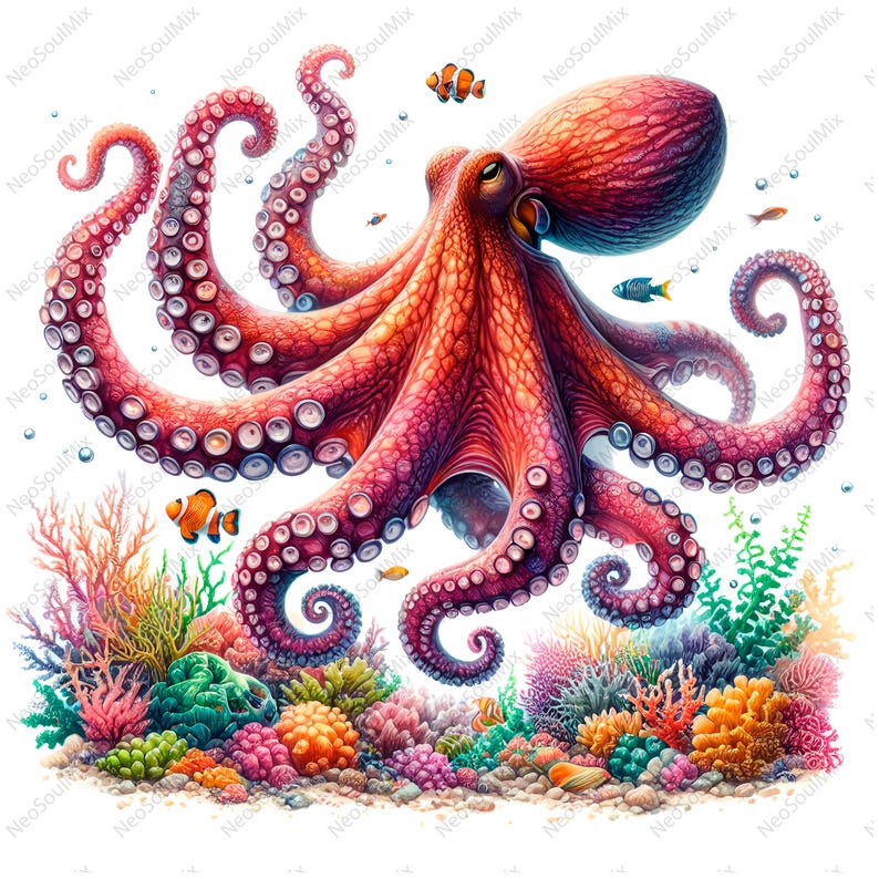 20 Octopus Clipart | for Commercial Use | Clipart | Octopus | Printable ...
