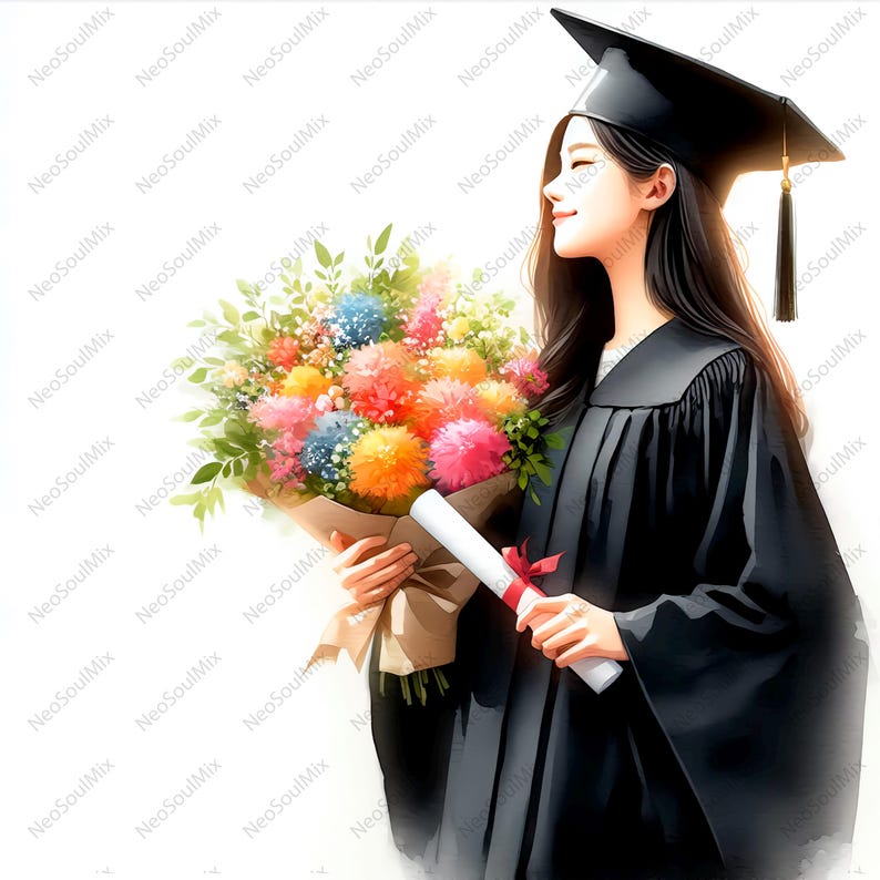 23 Girl Graduation Clipart | Student Grad Designs | High-quality JPG ...