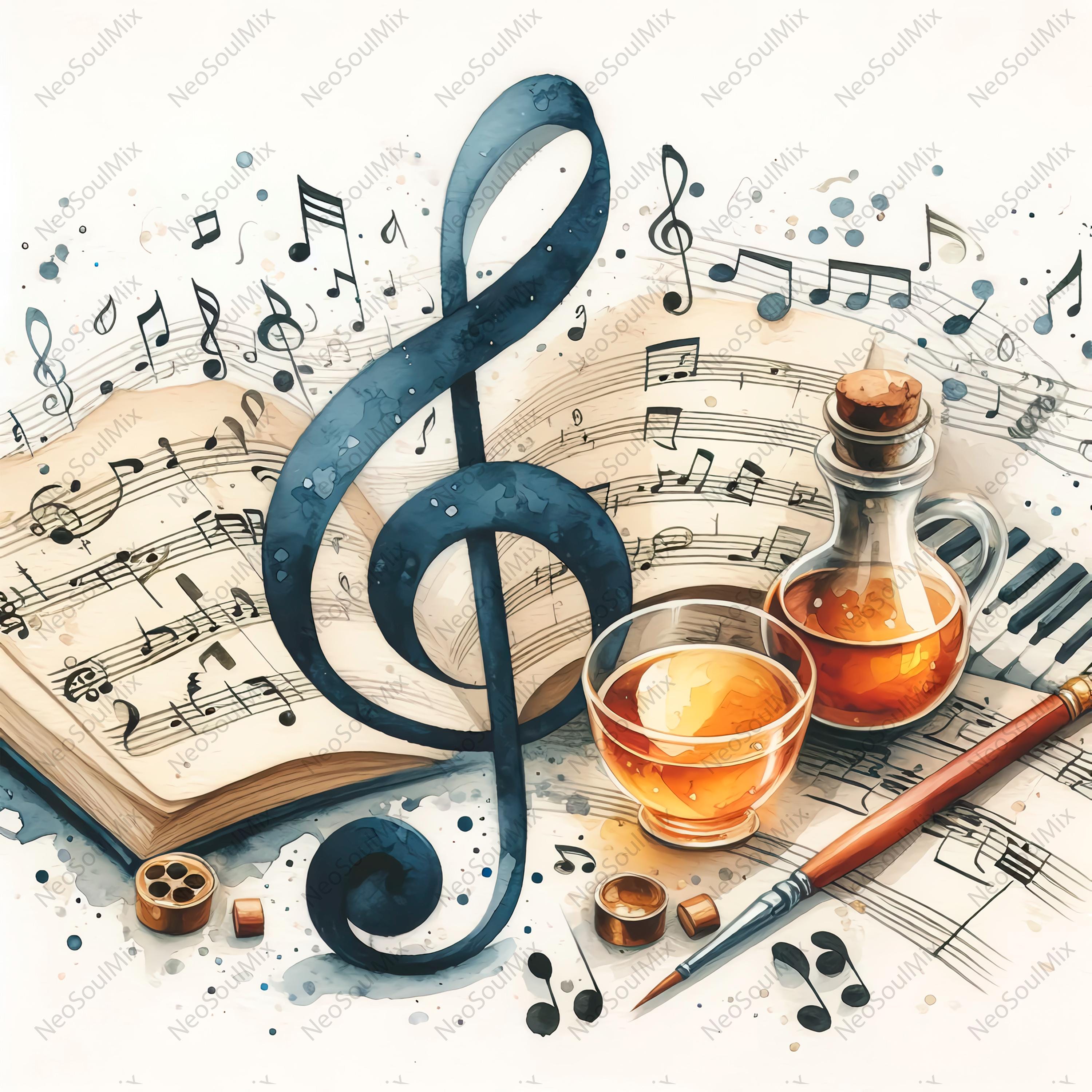19 Music Note Clipart | Minimalist Music Note Clip Art | Printable ...