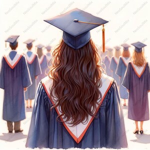 25 Girl Graduation Clipart | Student Grad Designs | High-quality JPG ...