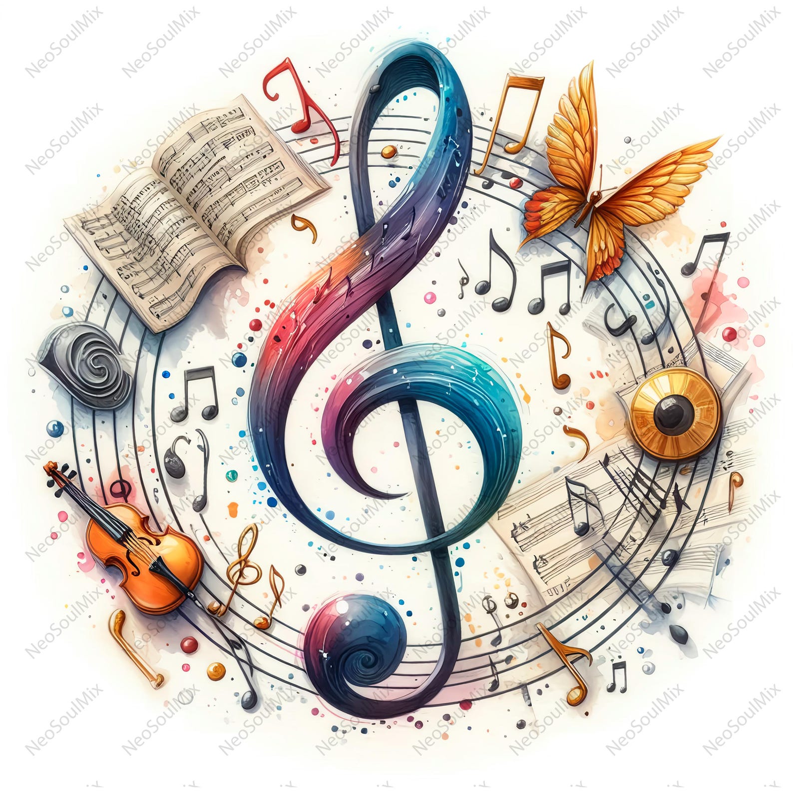 19 Music Note Clipart | Minimalist Music Note Clip Art | Printable ...