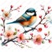 36 Floral Birds Clipart Bundle | Spring Birds Clipart | Blossom Bird ...