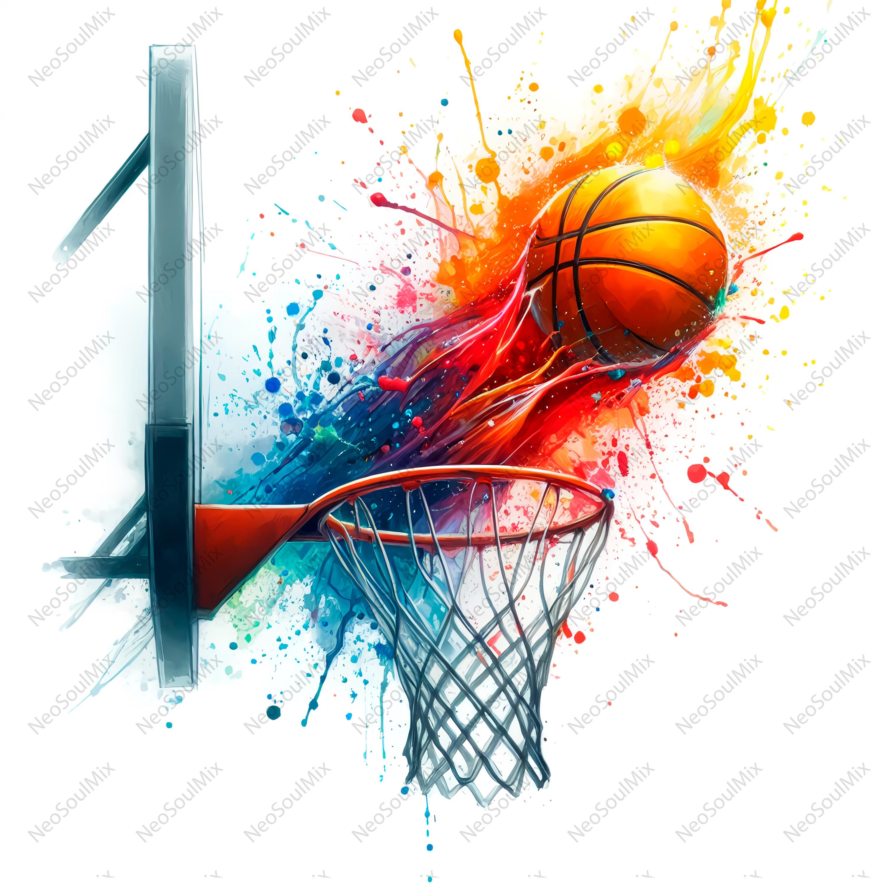 20 Watercolor Basketball Clipart | Sports Basketball | Printable ...