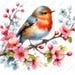 36 Floral Birds Clipart Bundle | Spring Birds Clipart | Blossom Bird ...