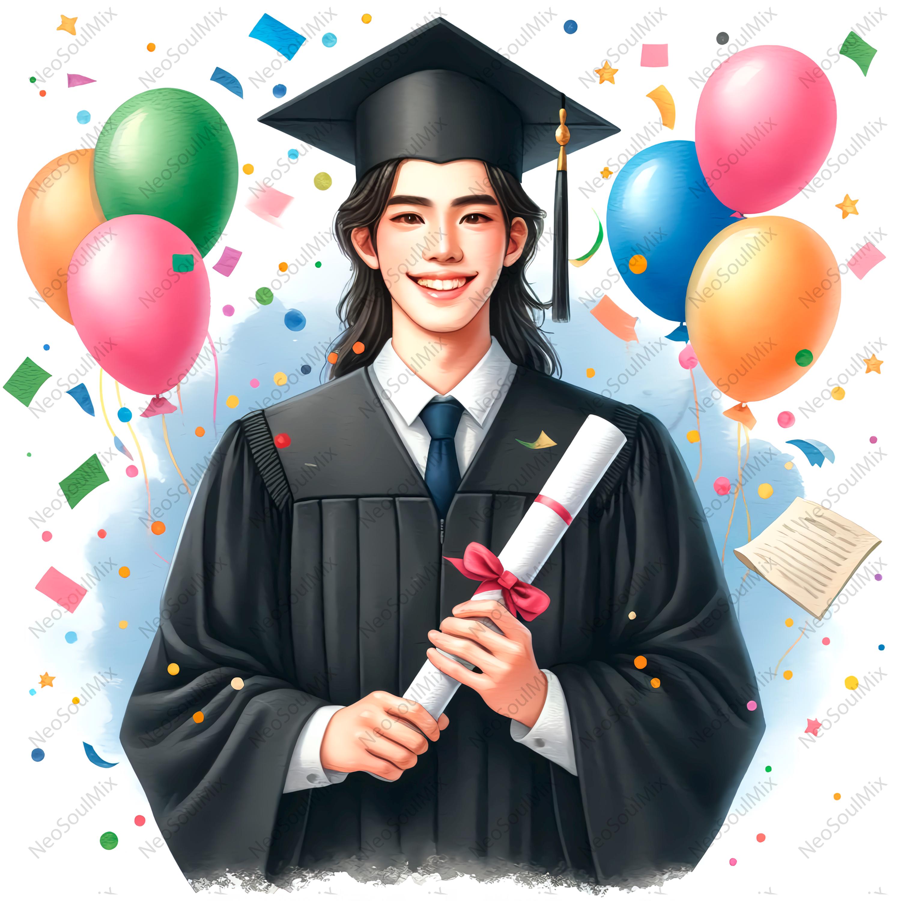 22 Graduate Boy Clipart | Student Grad Designs | High-quality JPG Files ...