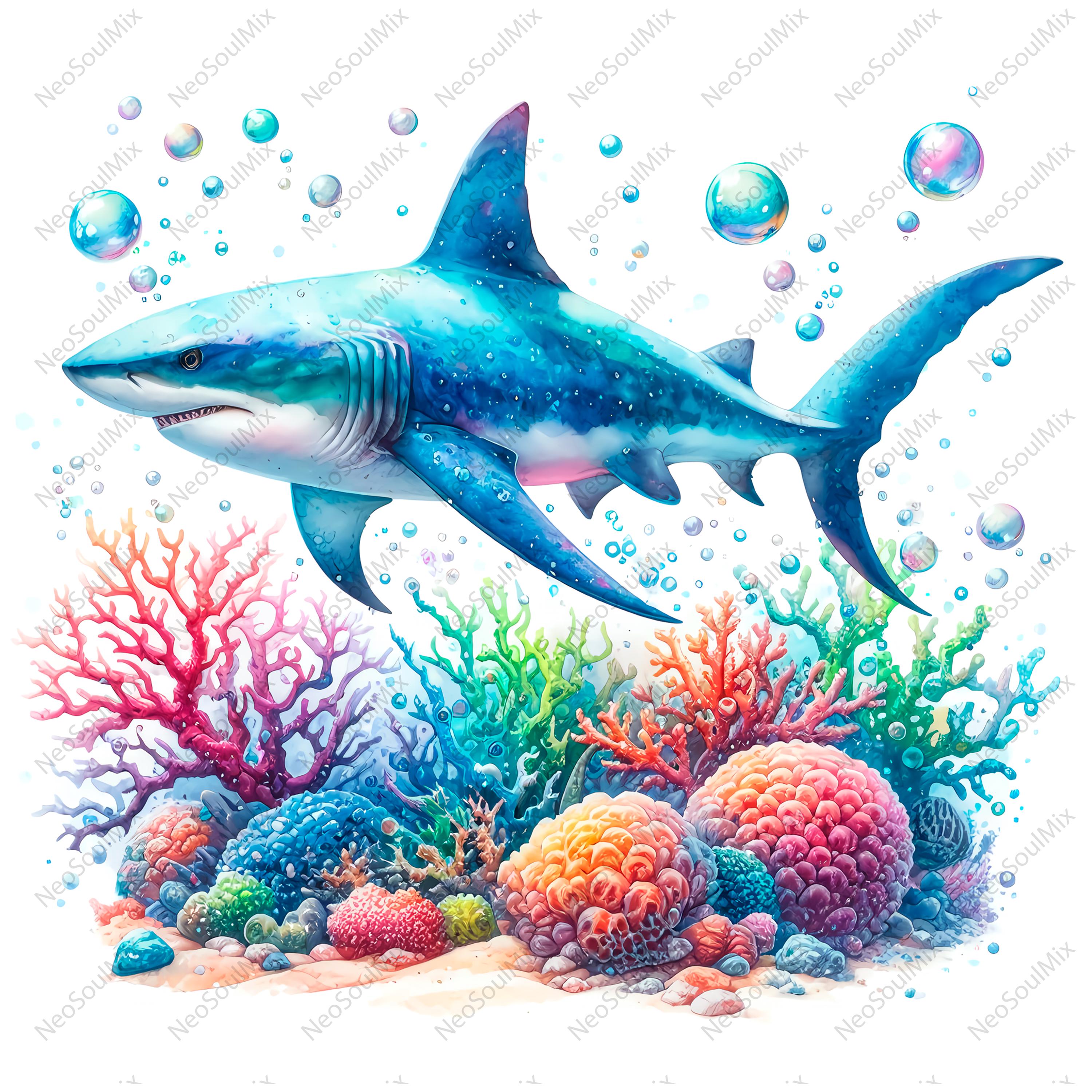 24 Shark Clipart | Graphics Shark | Shark Clipart Illustration ...