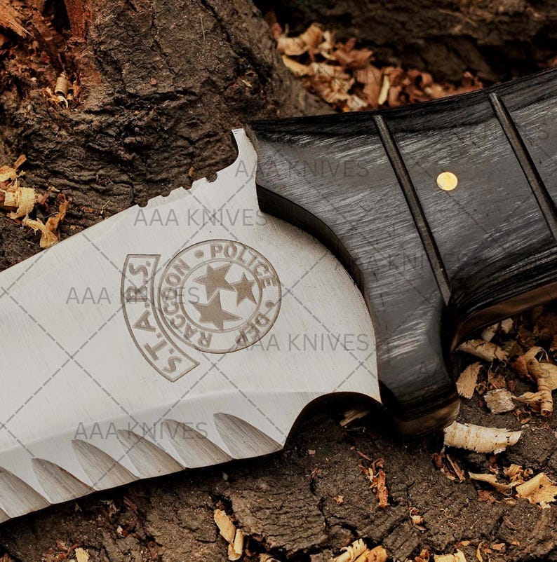 Handmade Leon Kennedy Knife: Resident Evil Cosplay Prop - D2 Steel - Etsy