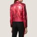Metallic Red Biker Jacket – Women’s Leather Moto Jacket – Shiny Party ...