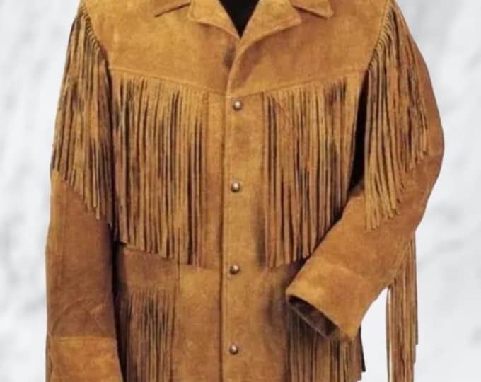 Men Traditional Western Cowboy Leather Jacket | Exclusively Native ...