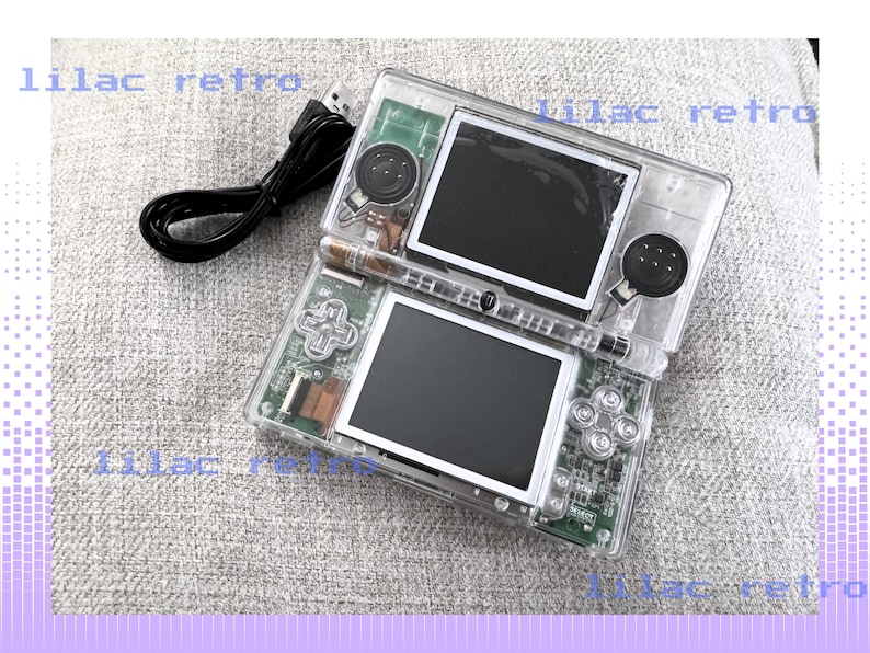 Custom Nintendo DS Lite | Refurbished & Modded Console | Transparent ...