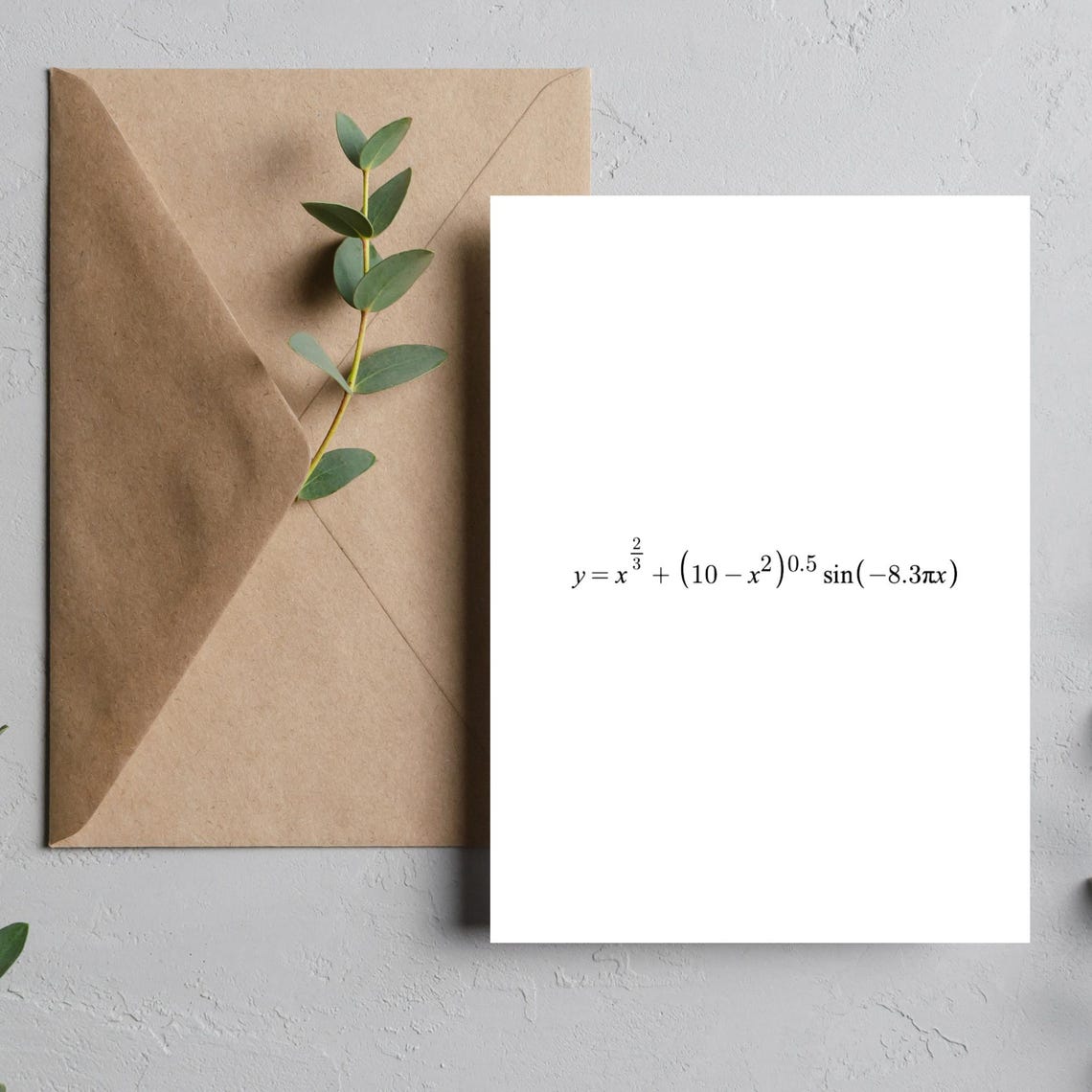 Card for Math Lover, Math Teacher, Cute Math Greeting Card, Mathematics ...