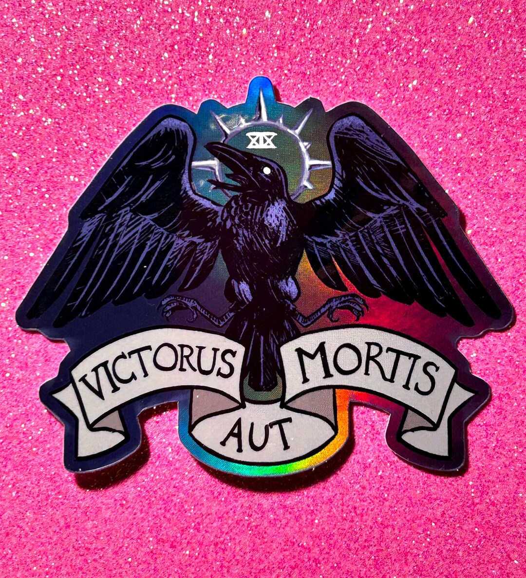 Victorus Aut Mortis Holographic Sticker - Etsy