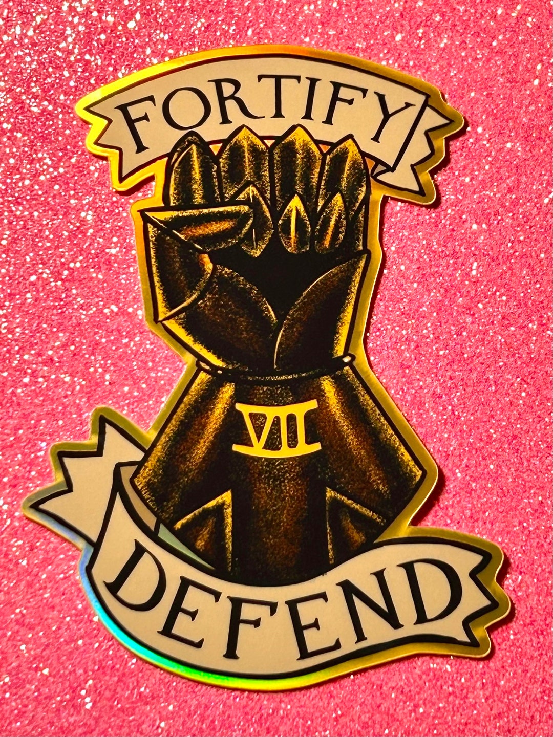 FORTIFY AND DEFEND Holographic Sticker - Etsy
