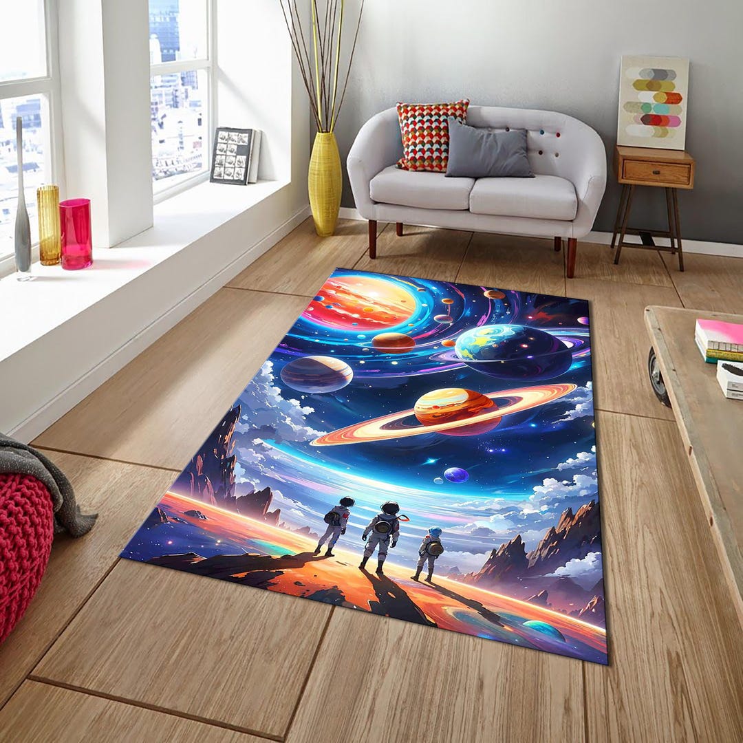 Solar System Space Rug,galaxy Space Rug,floor Rug,galaxy Rug ...