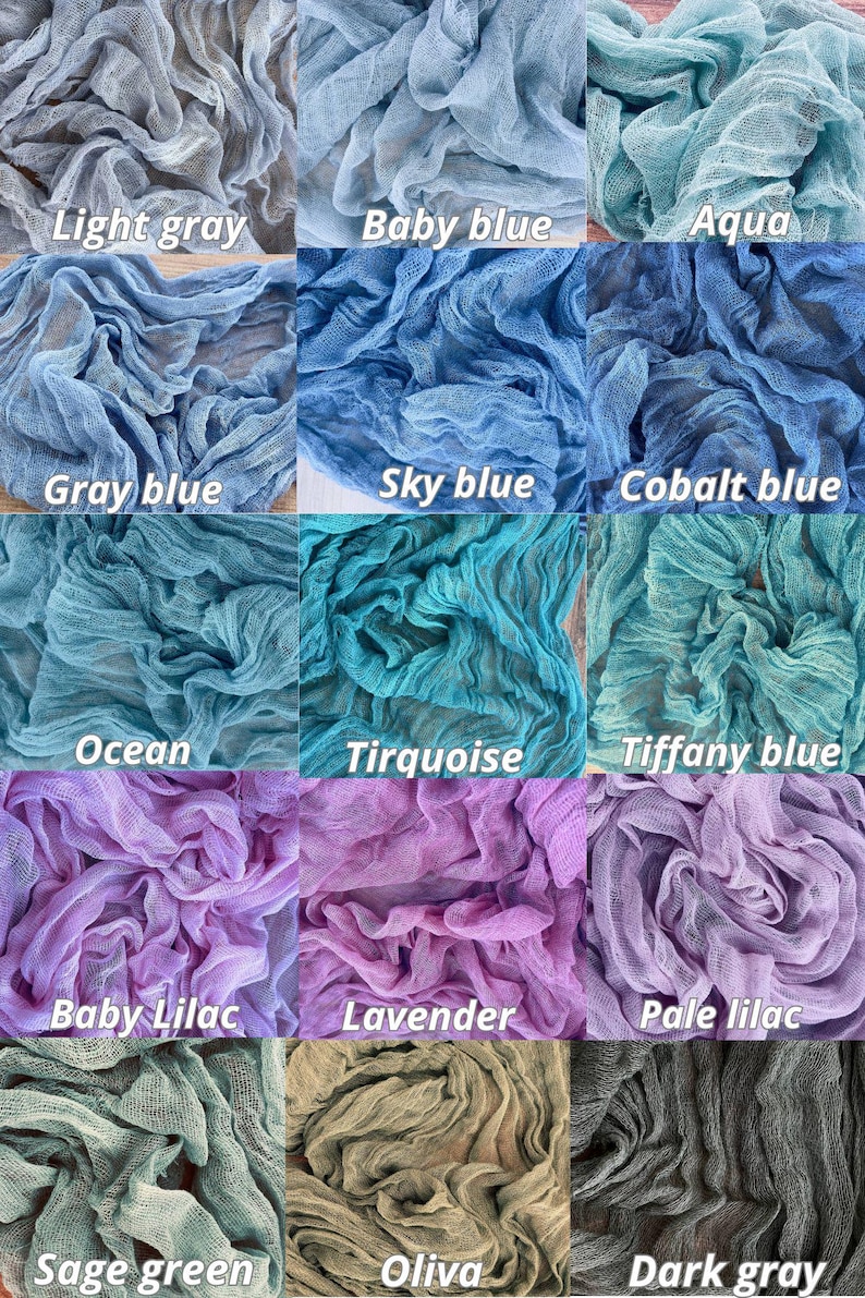 Wedding Cheesecloth Table Runner Color Choise Boho Wedding Table ...