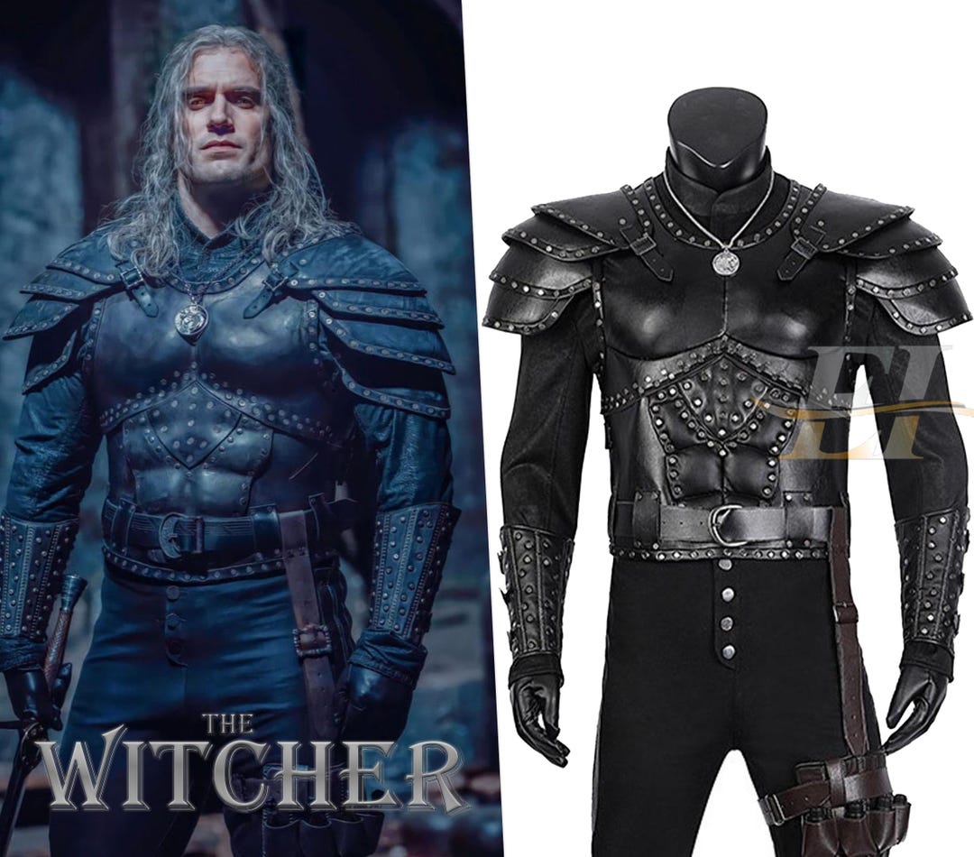 The Witcher Costume, Geralt of Rivia Cosplay Costume Amor Vest - Etsy