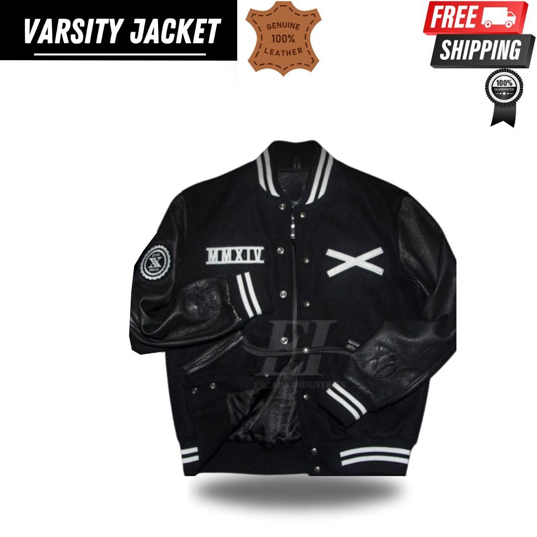 Weeknd-inspired XO Varsity Jacket – Premium Leather Cosplay Costume ...
