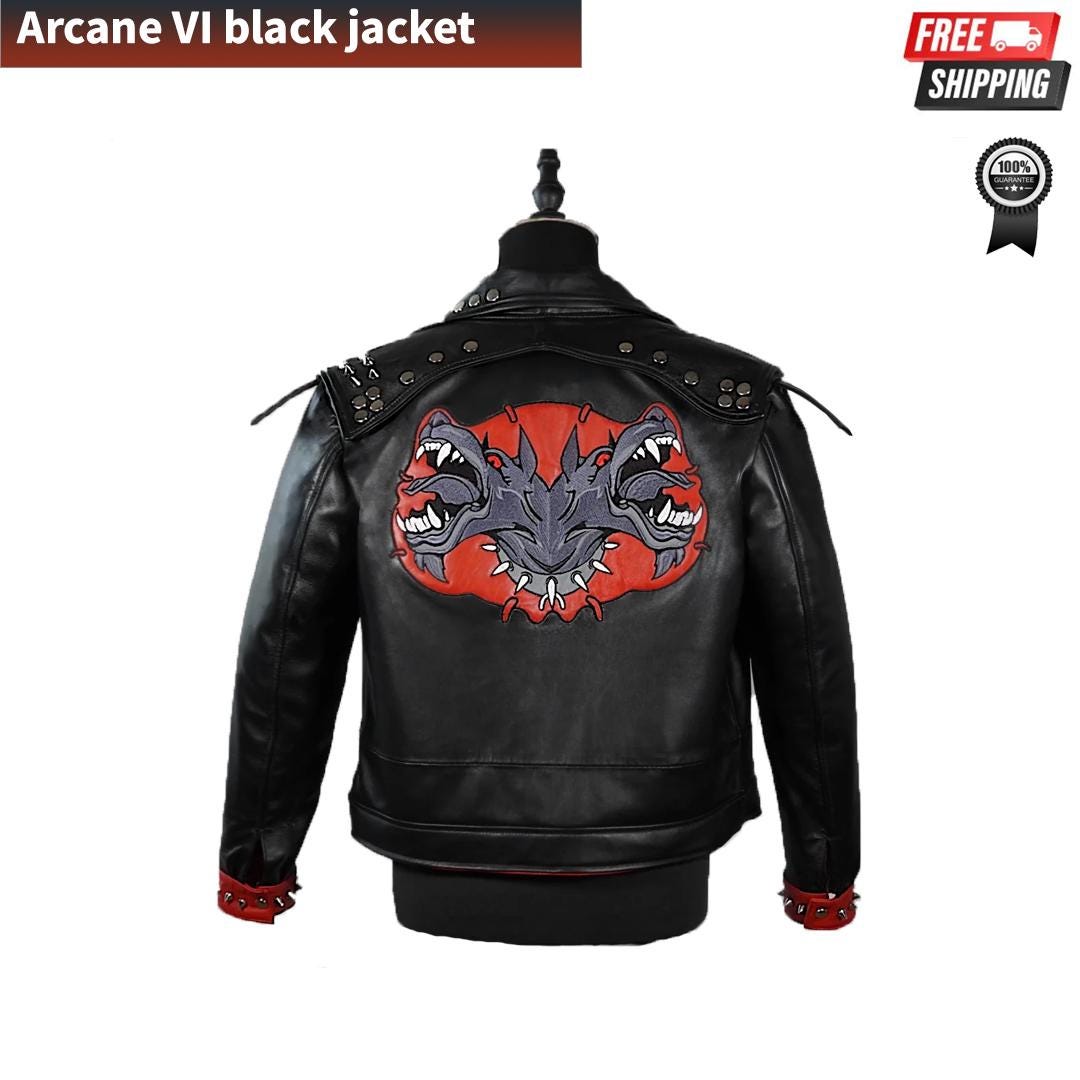 Handmade Vi Arcane Cosplay Jacket Season 2 | League of Legends Leather ...