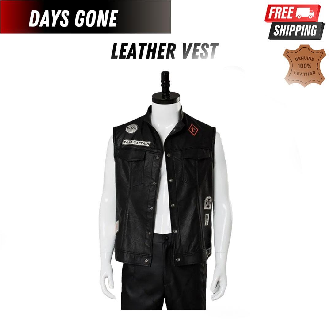 Handmade Days Gone Deacon Mongrel Vest – Authentic Cosplay Costume ...