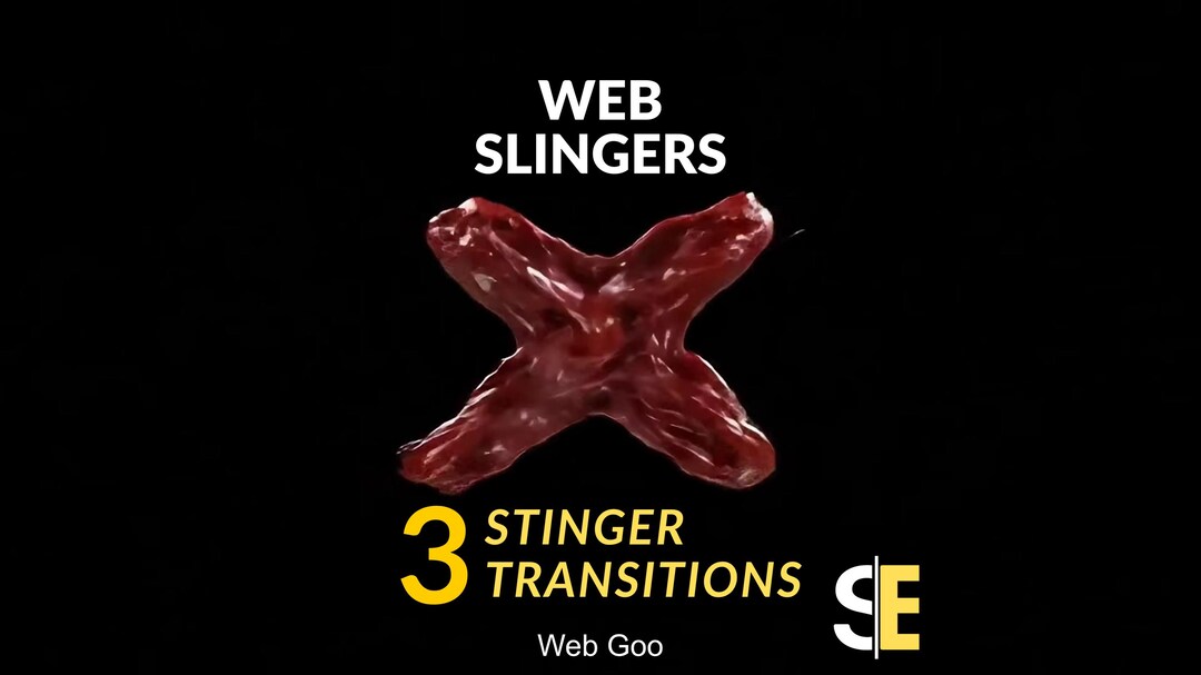 3 Web Slinger Stinger Transitions Pack | 3 Spider Hero VFX Optimized ...
