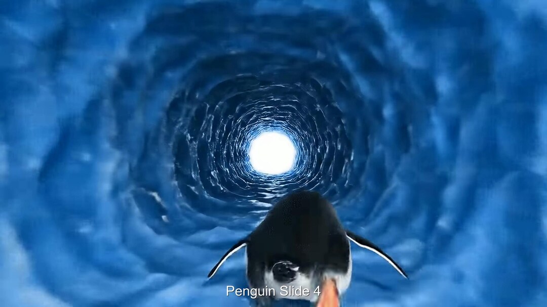 Penguin Stream Transition: Arctic Slide Scene Change (digital Download ...