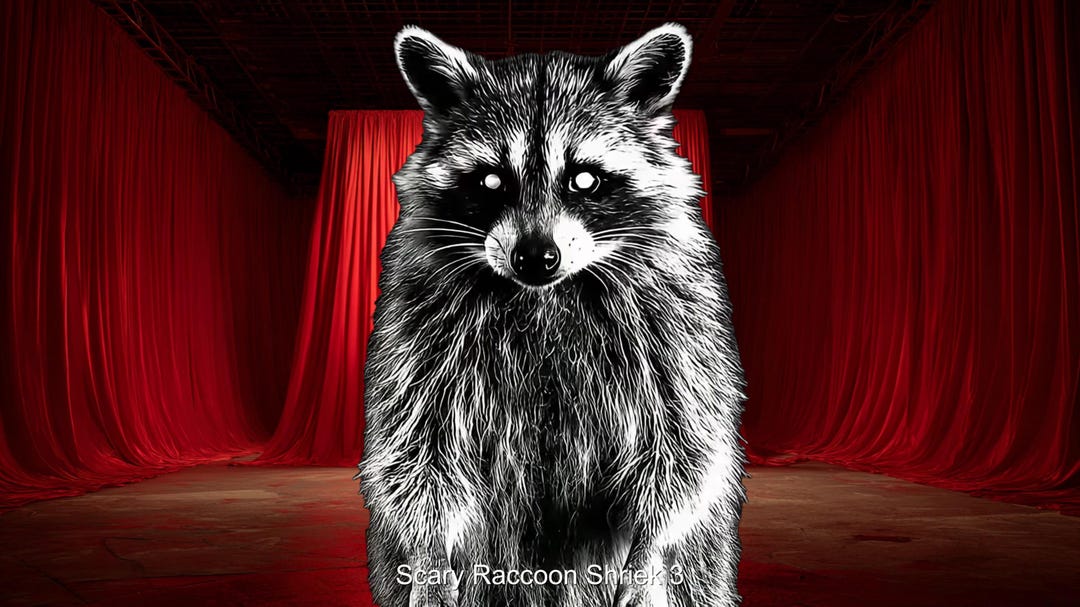 Scary Raccoon Shriek Stinger | Horror Stream Transition Animation ...
