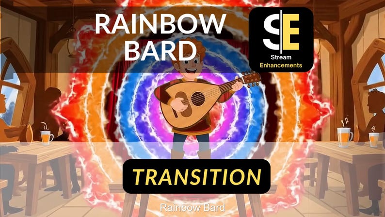 Rainbow Bard Stinger Transition | Fantasy Music VFX Optimized for ...