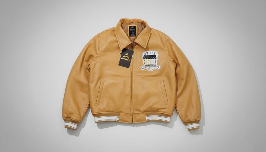 Avirex X Timberland Leather Varsity Jacket - Limited Edition Mustard ...