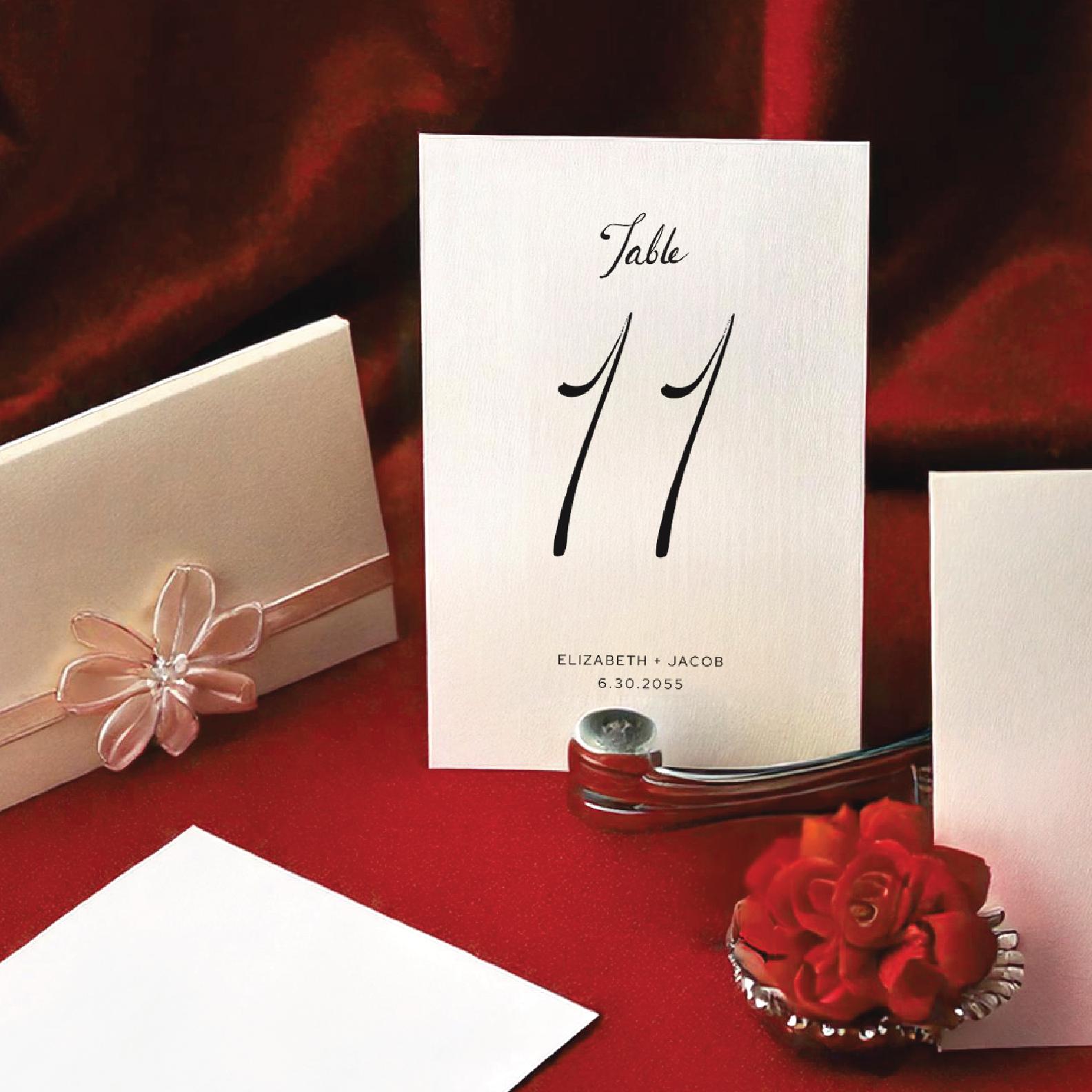 Handwritten Wedding Table Numbers: Editable Event Decor (digital ...