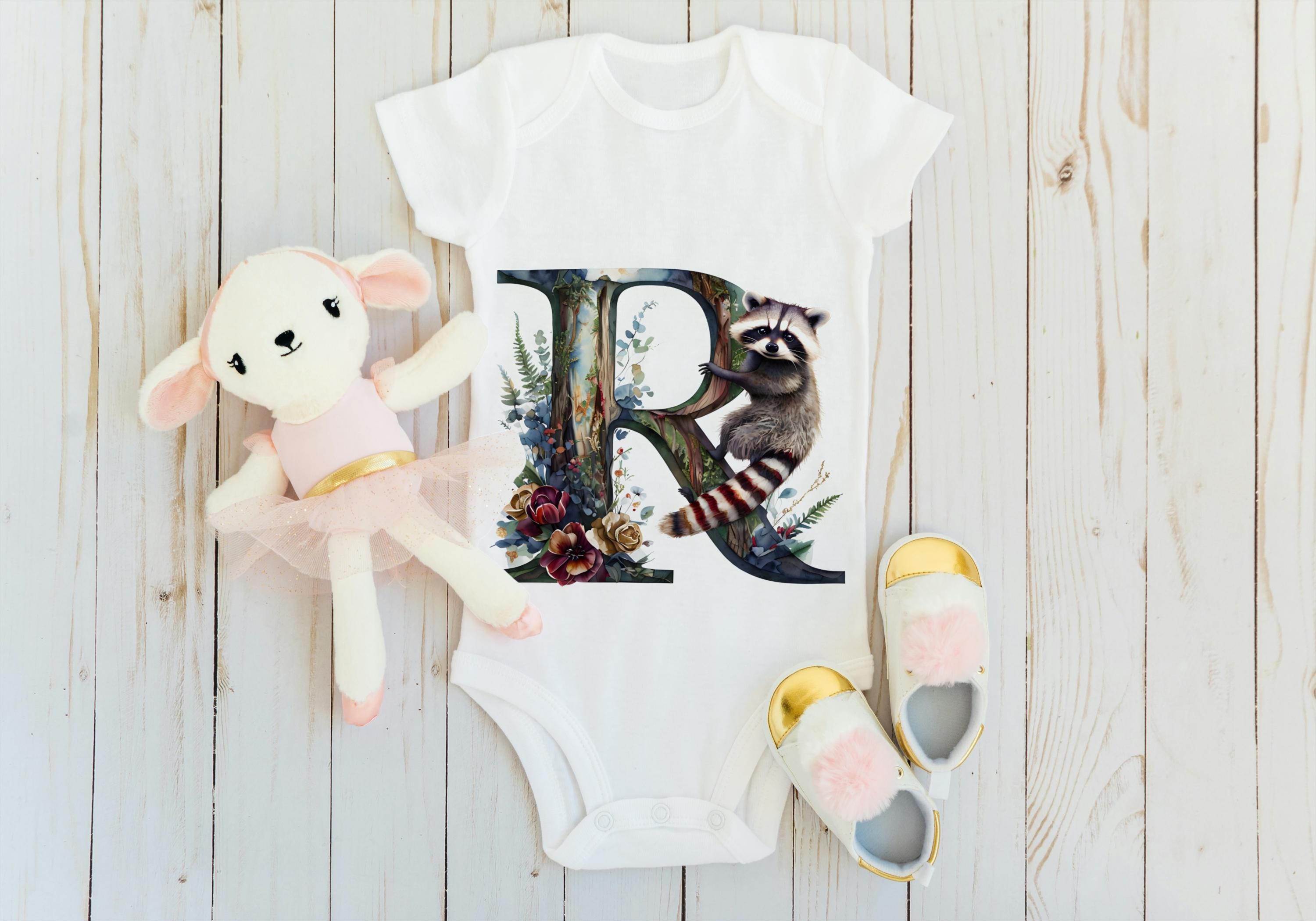 Raccoon Alphabet Letter R Art, Digital Download, Cute Printable Wall ...