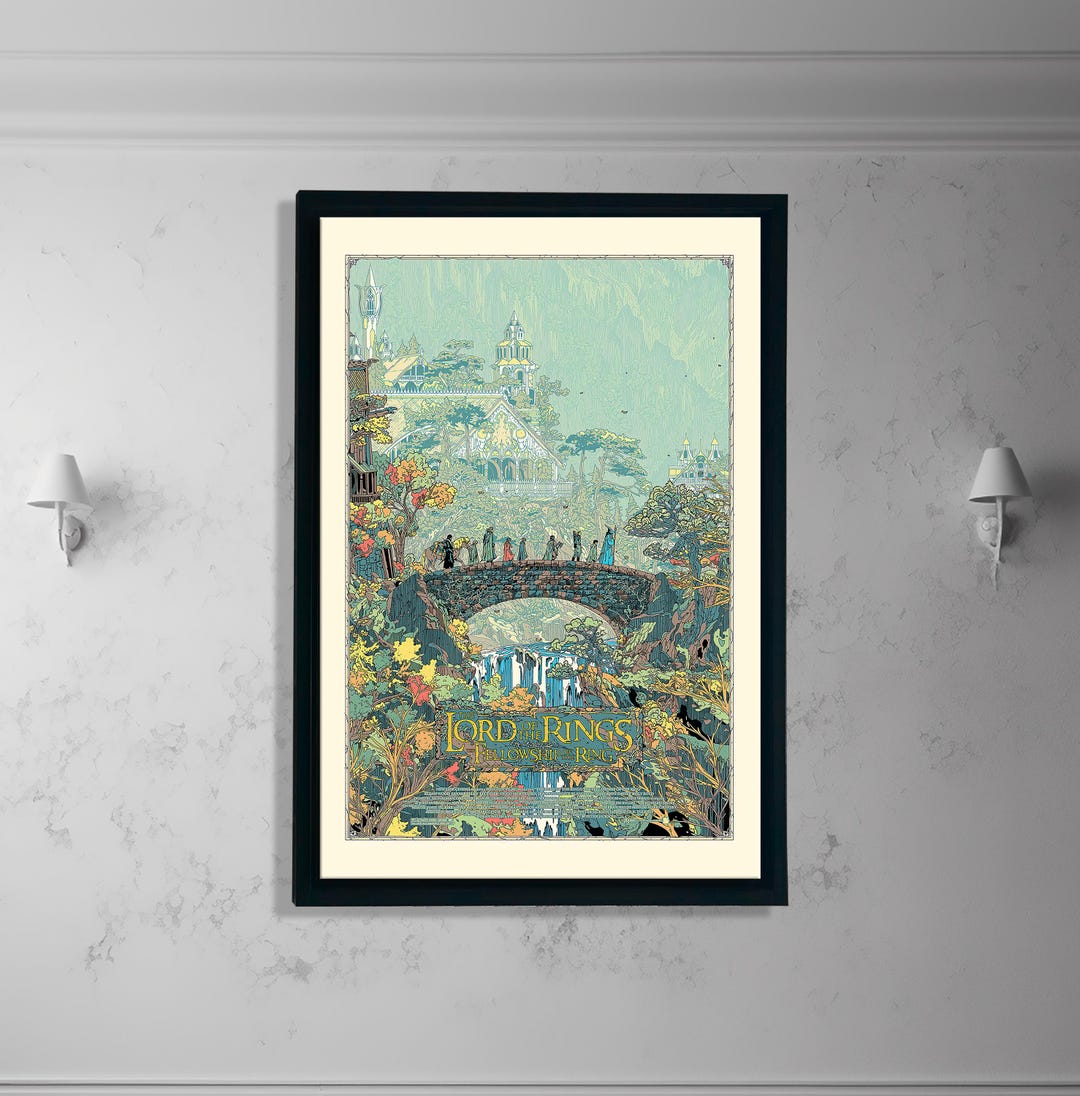 Lord of the Rings Wall Art, Movie Poster, Lord of the Rings Kilian Eng ...