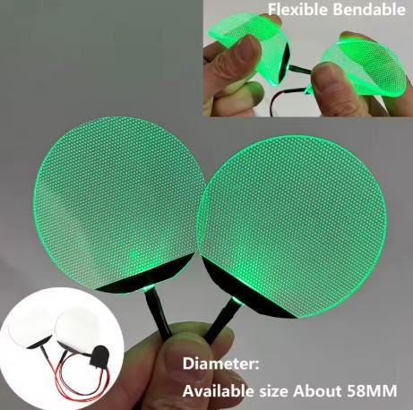 58mm Round LED Light Module – Flexible Prop Glow Insert for Cosplay ...