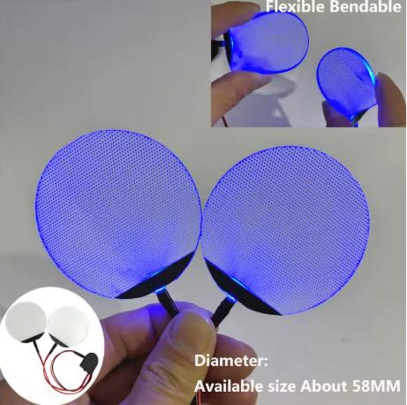 58mm Round LED Light Module – Flexible Prop Glow Insert for Cosplay ...