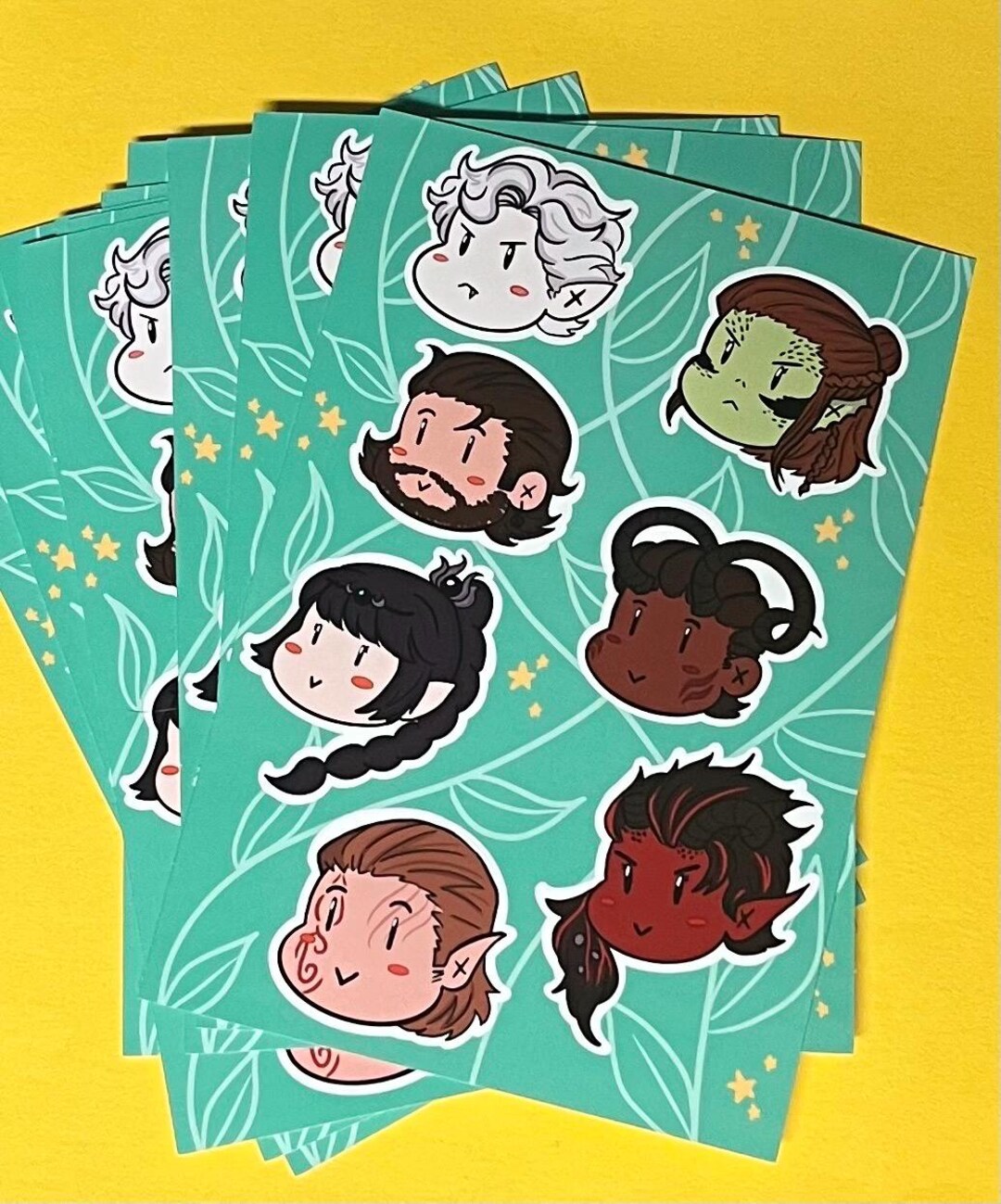 BG3 Chibi Sticker Sheets! - Etsy