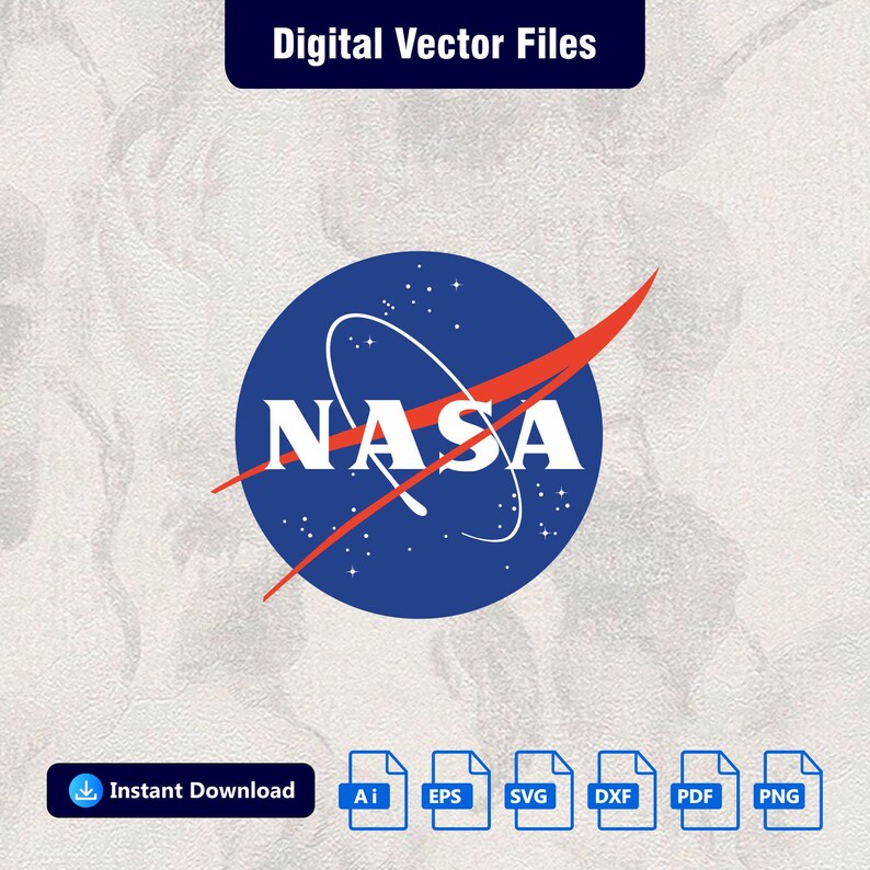 NASA Vector Svg, NASA Logo Vector, Cut Files for Cricut, Silhouette ...