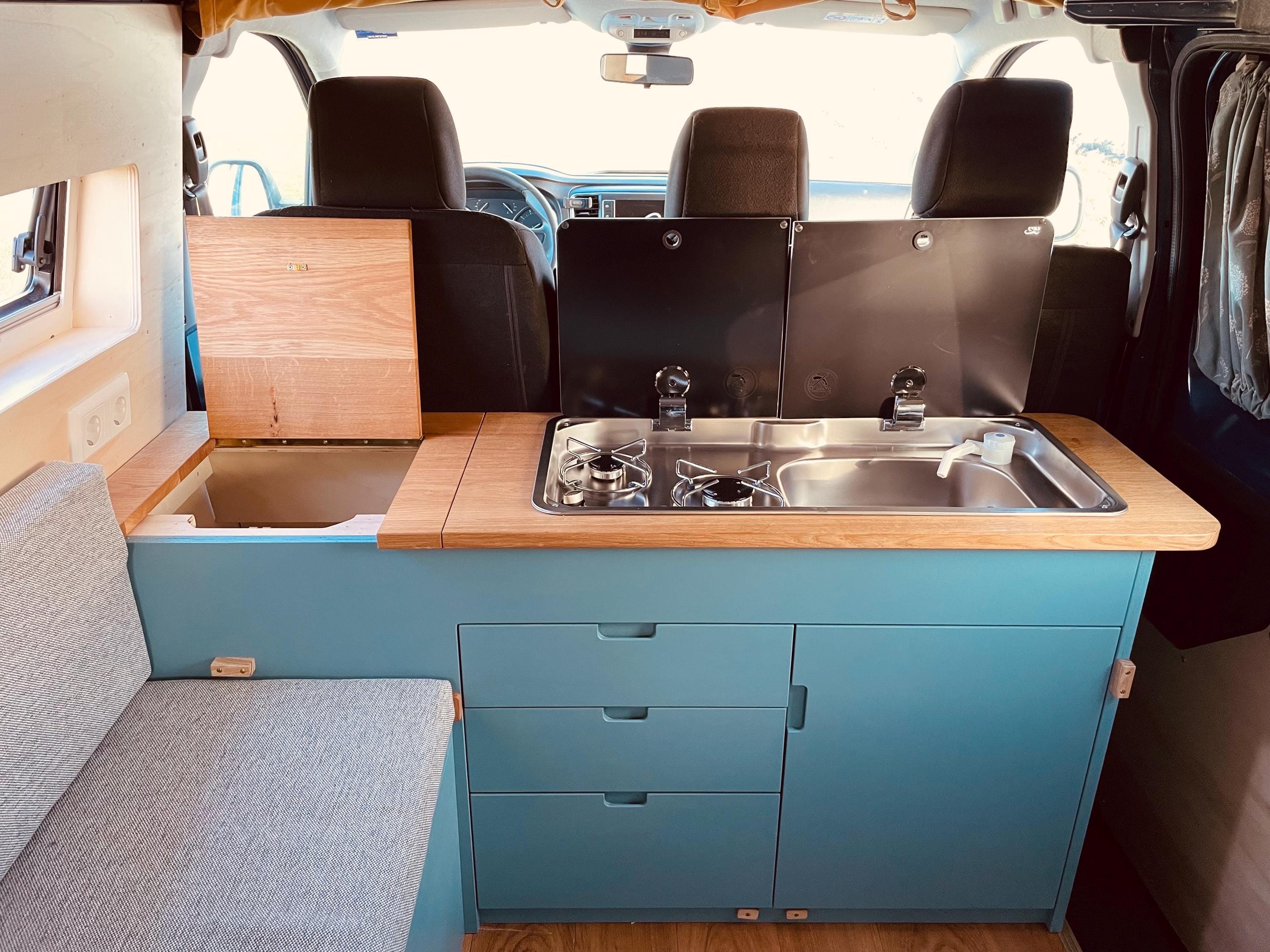 CNC Camper Kitchen Plans – DIY Plywood Van Life Kitchen Unit – Compact ...