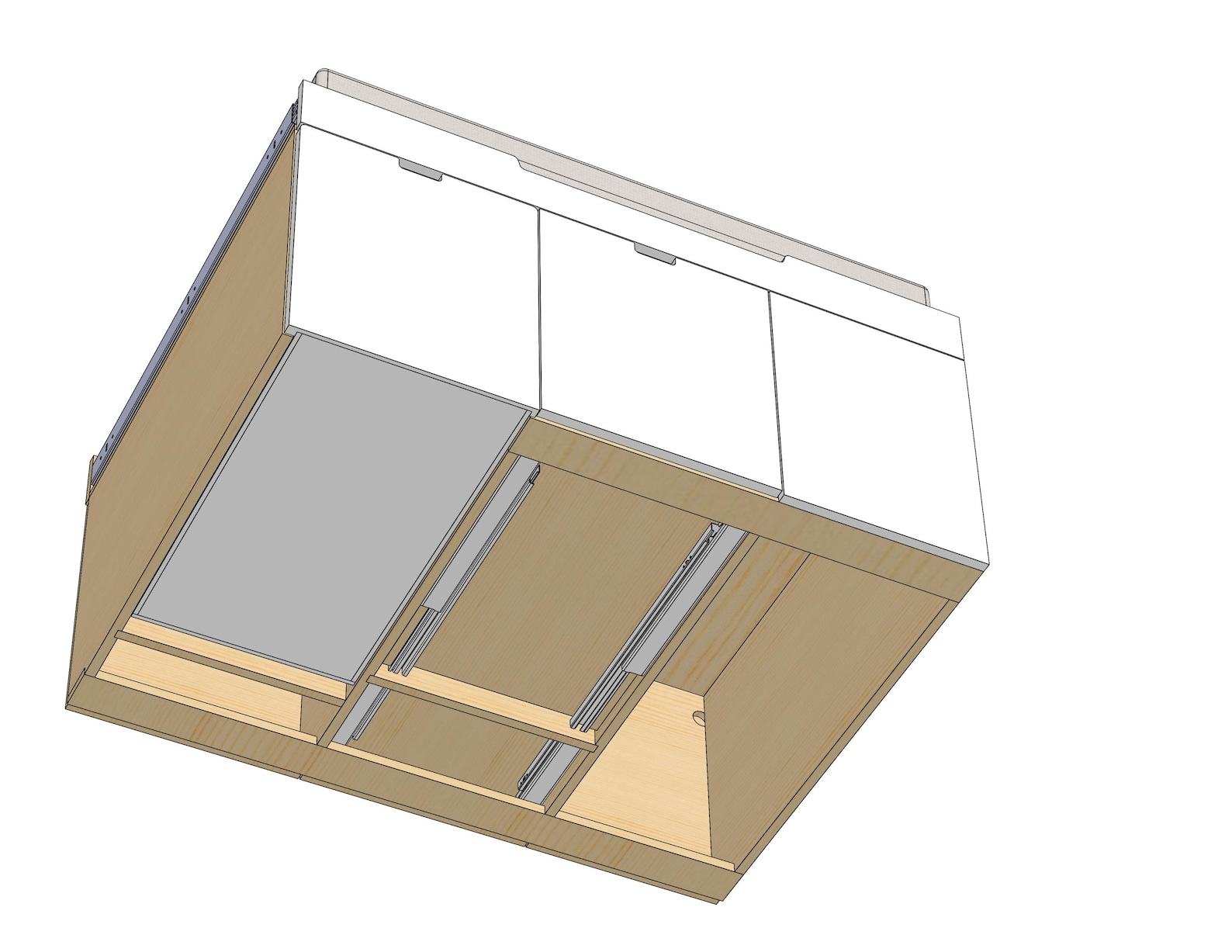 CNC Camper Bed Plans – Pull-out Camper Bed Unit With Storage for Medium ...