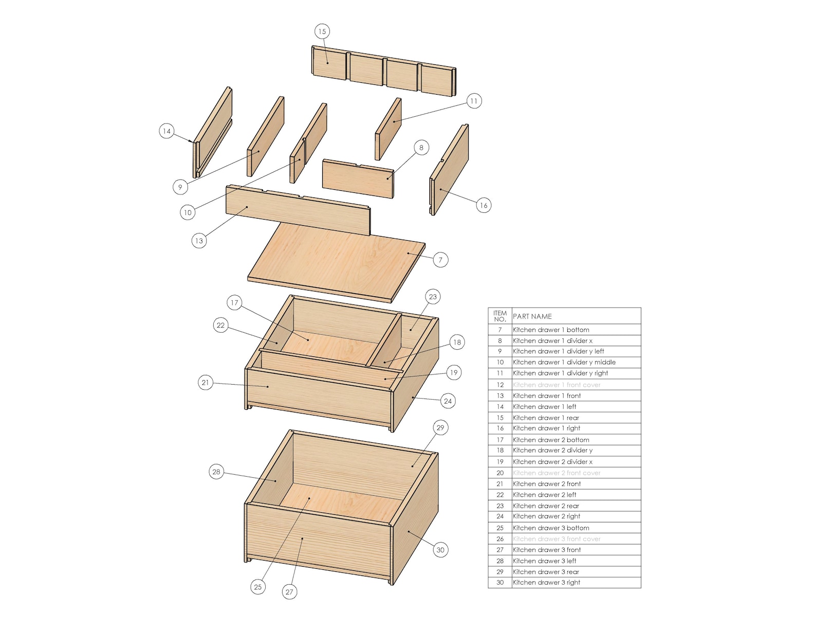 CNC Camper Kitchen Plans – DIY Plywood Van Life Kitchen Unit – Compact ...