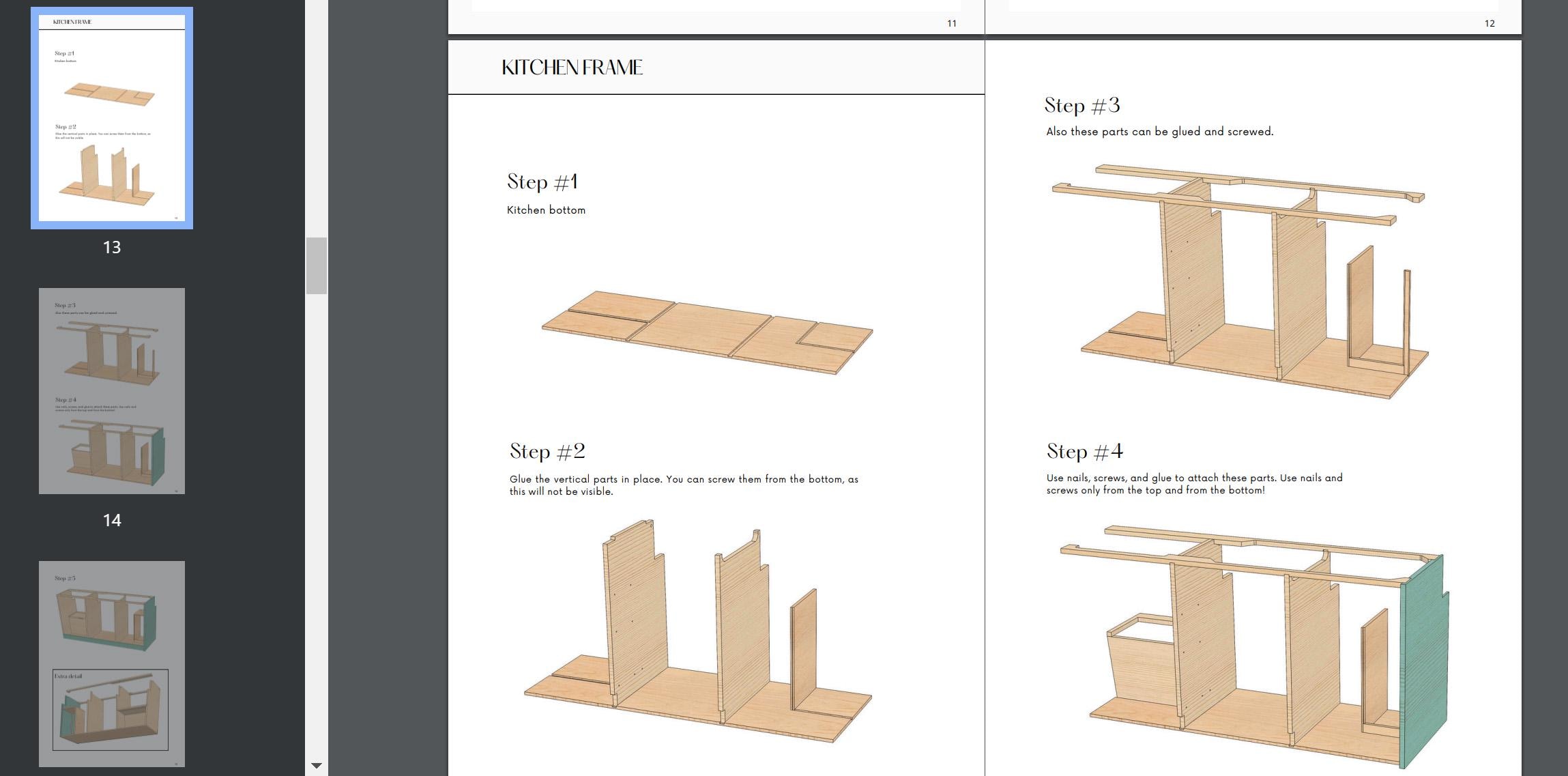 CNC Camper Kitchen Plans – DIY Plywood Van Life Kitchen Unit – Compact ...