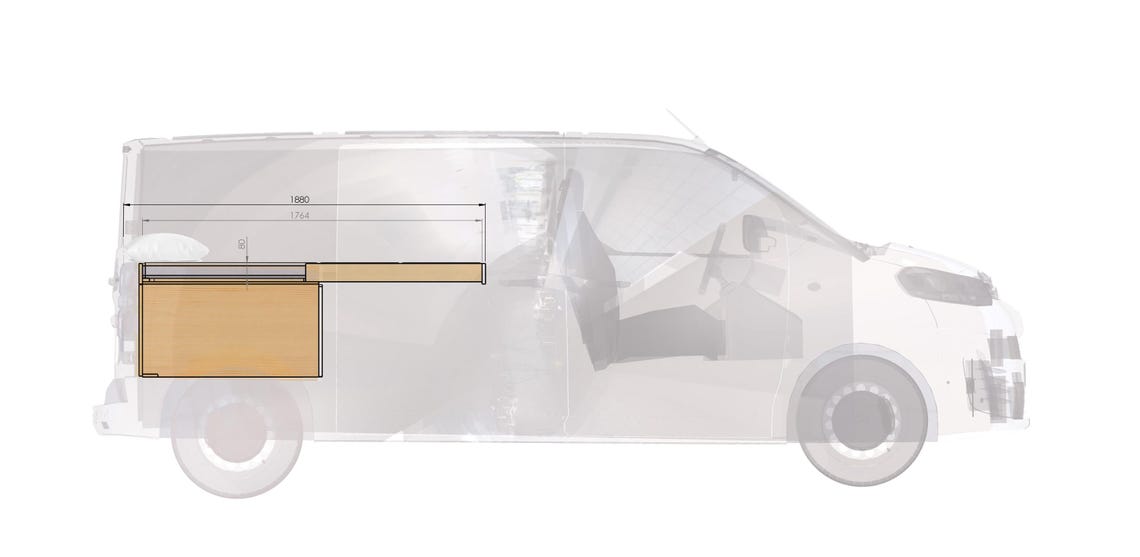 CNC Camper Bed Plans – Pull-out Camper Bed Unit With Storage for Medium ...