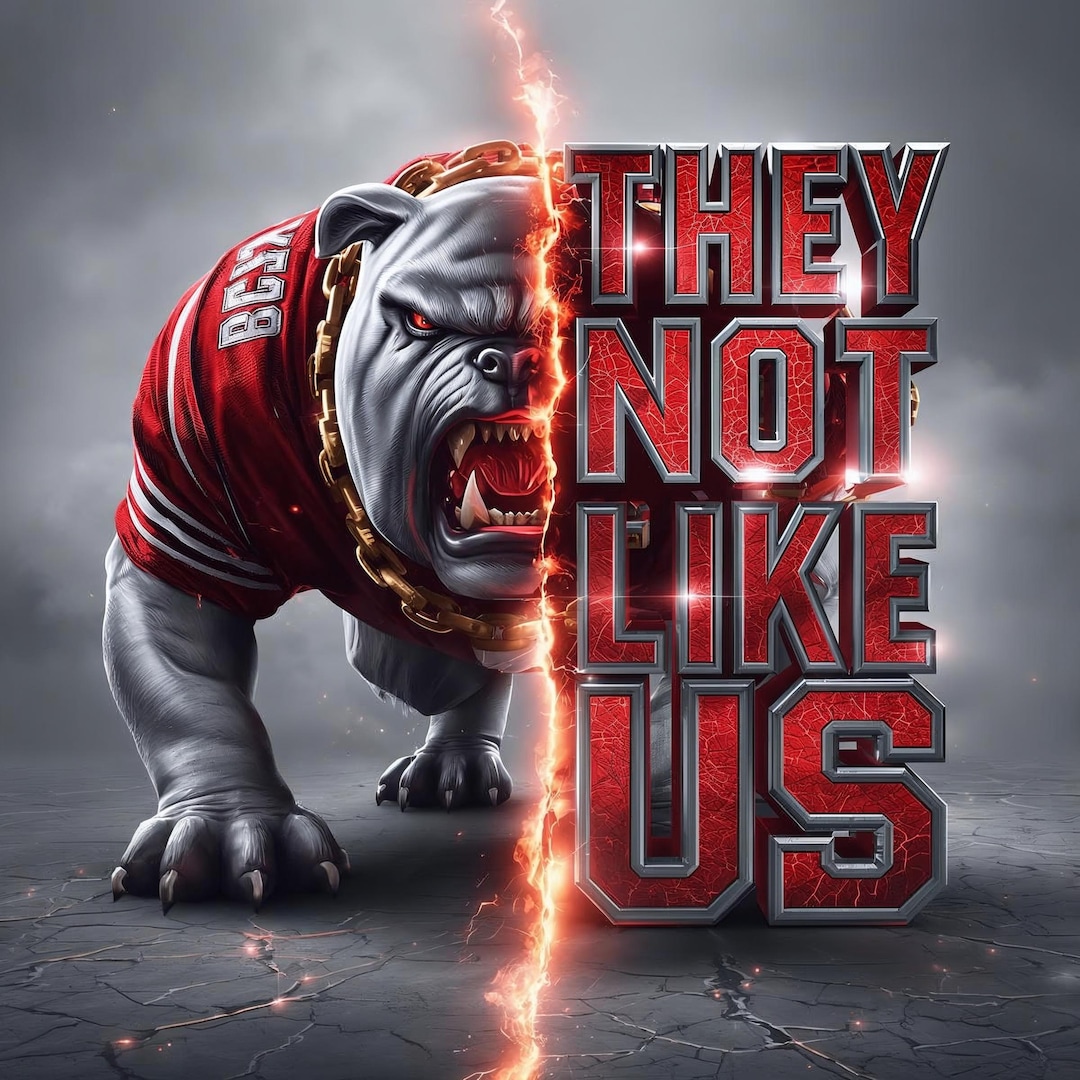 Fierce Bulldog Mascot PDF PNG: "they Not Like Us" Design (digital ...