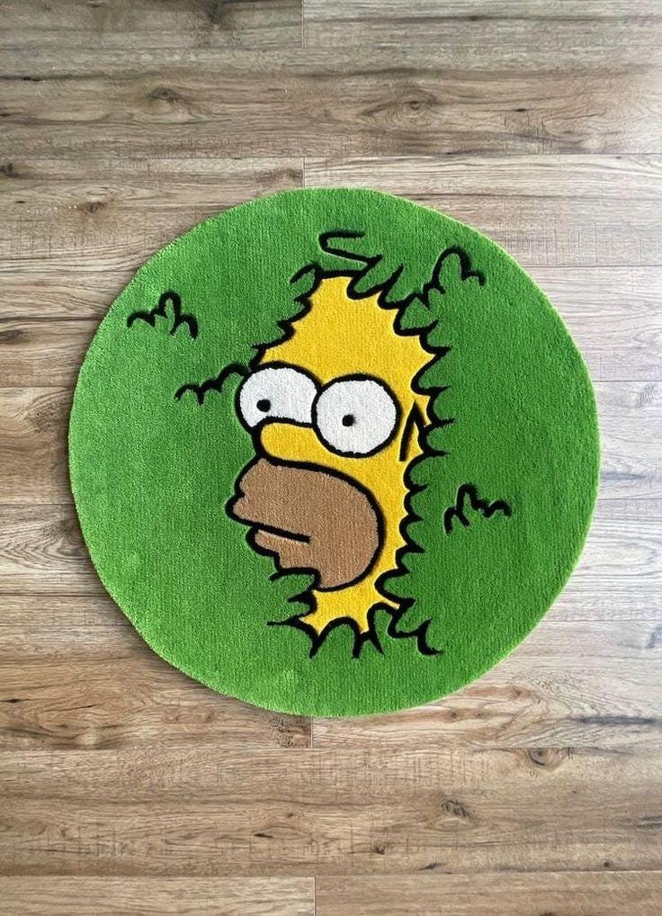 Custom Rug Murakami Flower Rug Custom Tufted Rug Kaws Rug