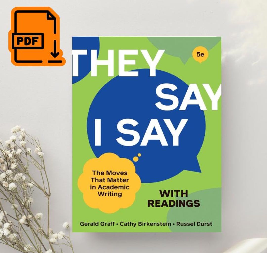 They Say/i Say 5th Edition - Etsy