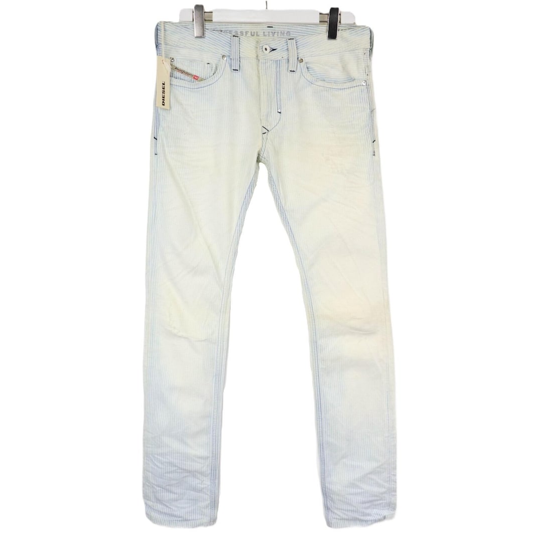 DIESEL Thanaz Slim - Skinny 8880L Jeans Men's W31/L32 Pinstriped Blue ...