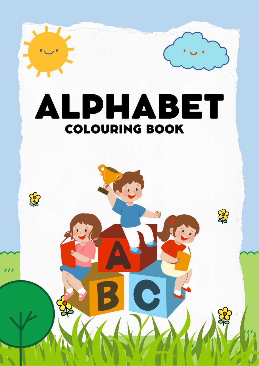 An Interactive Alphabet Coloring Book - Etsy