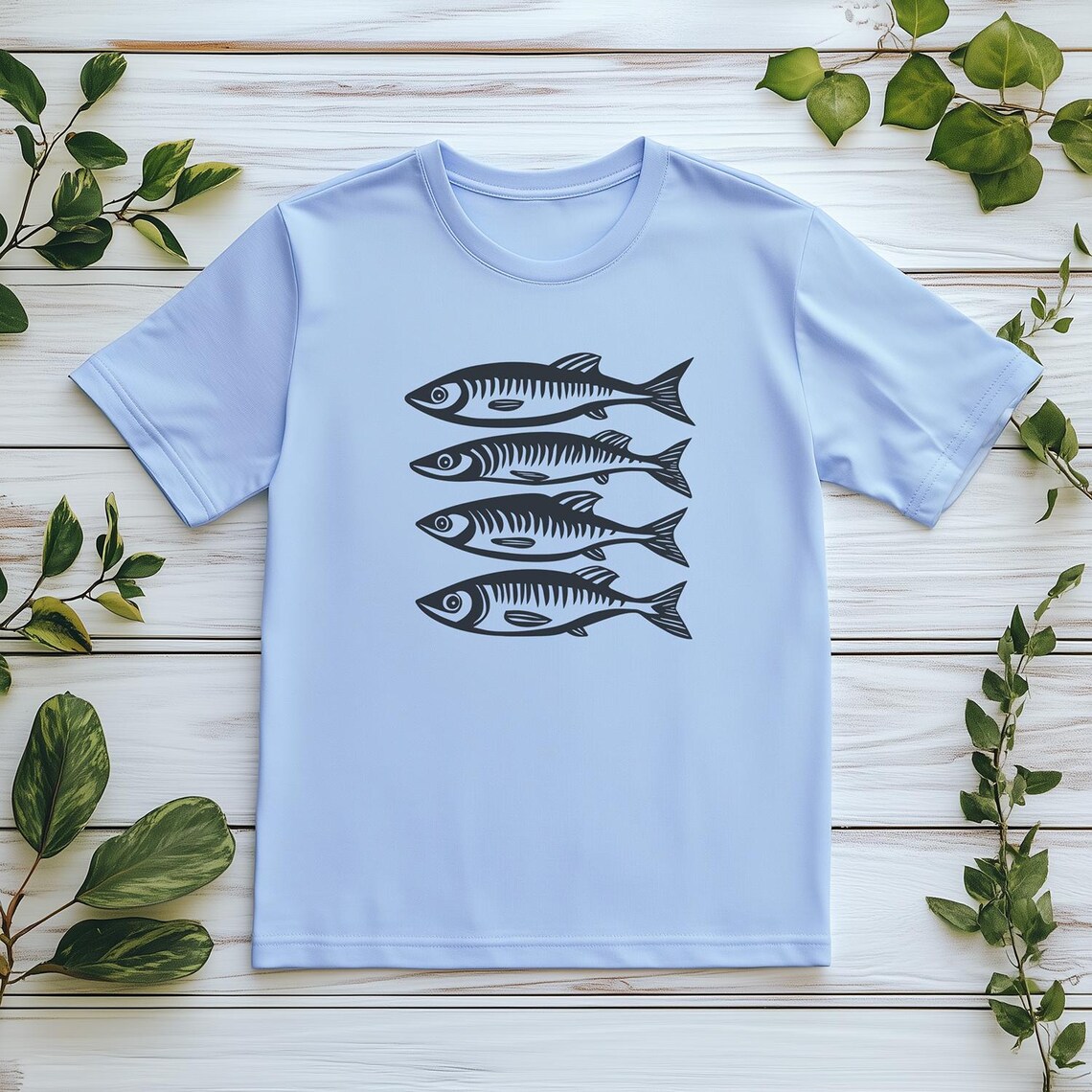 Sardines SVG PNG Digital Download, Fish Clipart, Sardine Stencil ...